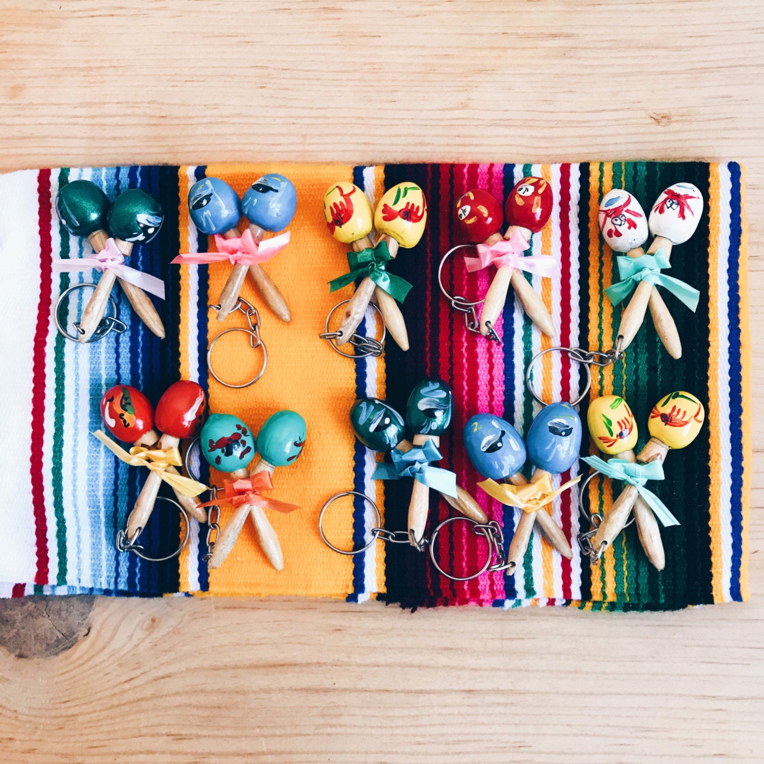 Mini Maracas Mexican Keychain Mexican Party Favors Fiesta - Etsy Canada