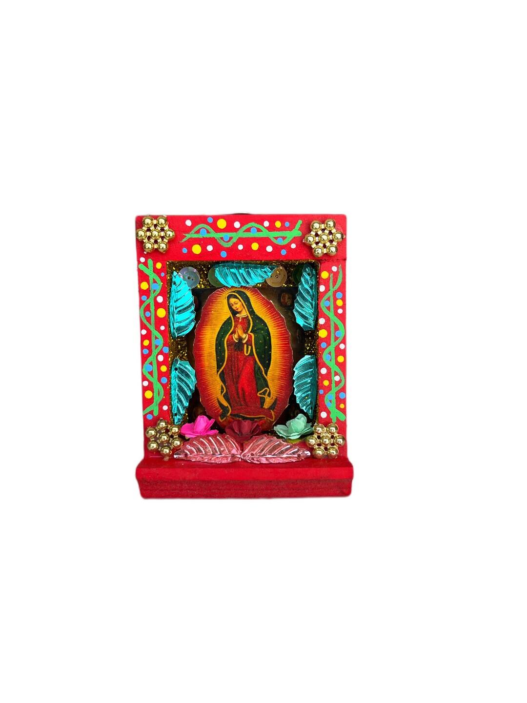 Lady of Guadalupe Nicho Mexican Shadow Box Mexican Religious - Etsy