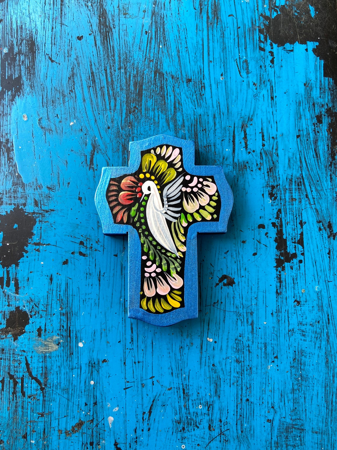 Mexican Cross Mexican Folk Art Mexican Wall Decor - Etsy