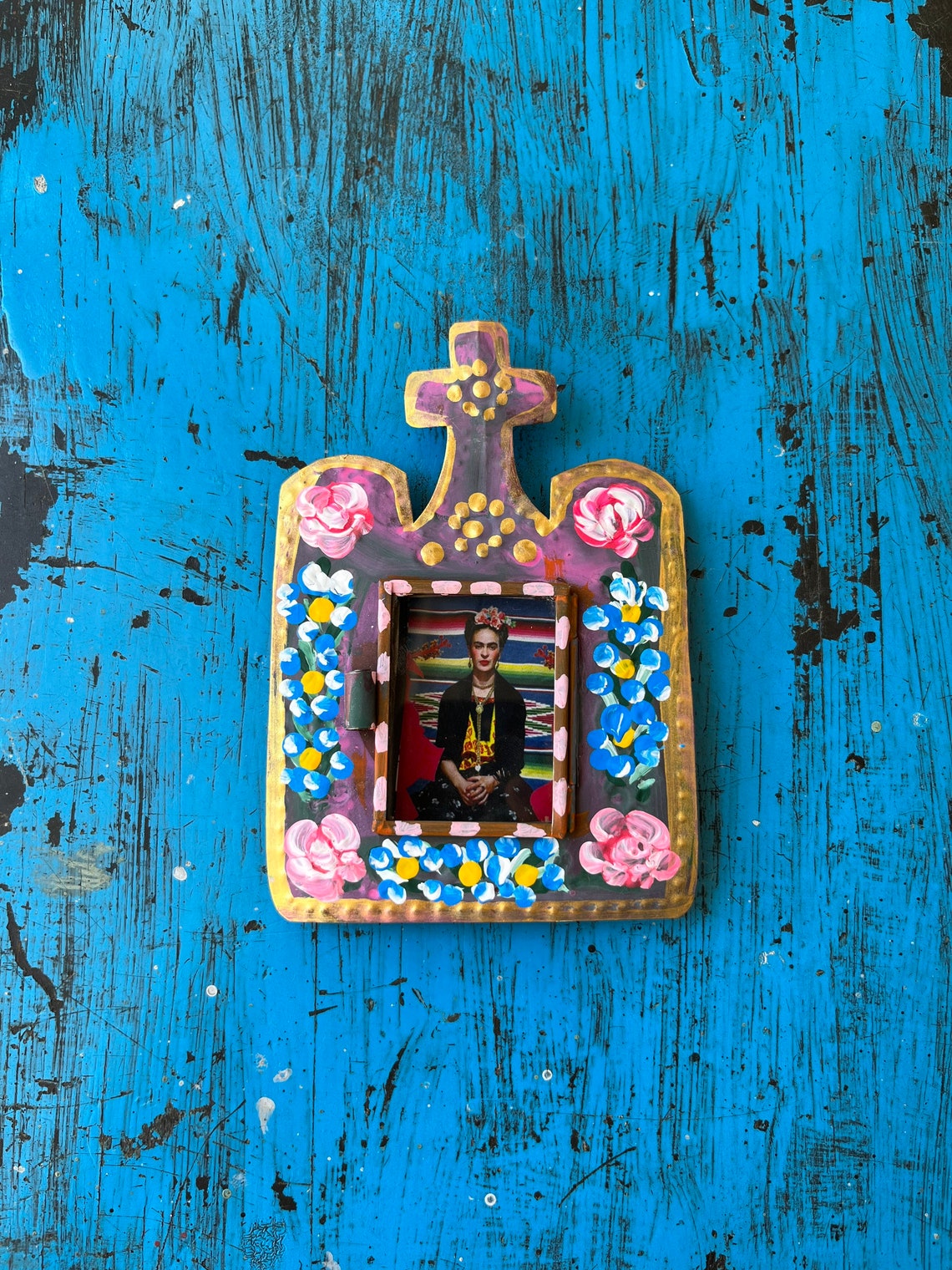 Mexican Tin Nicho Mexican Altar Mexican Shadow Box Tin - Etsy