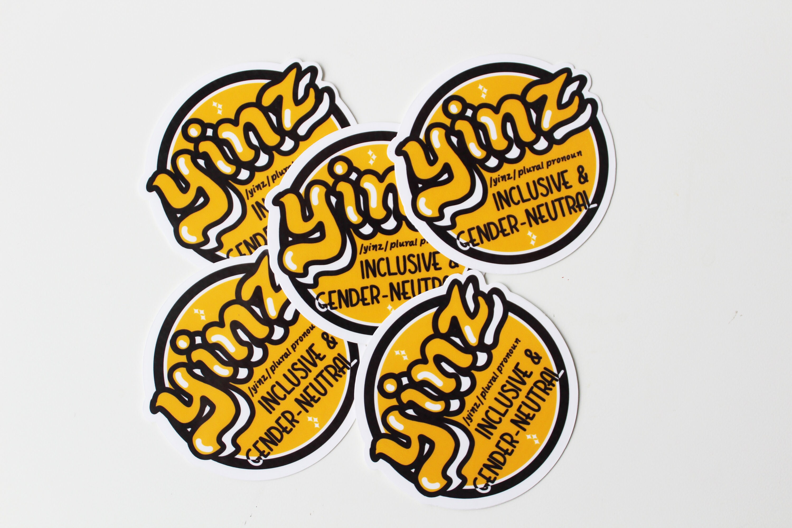 Yinz Is Gender Neutral & Inclusive Sticker Pittsburgh Vinyl | Etsy