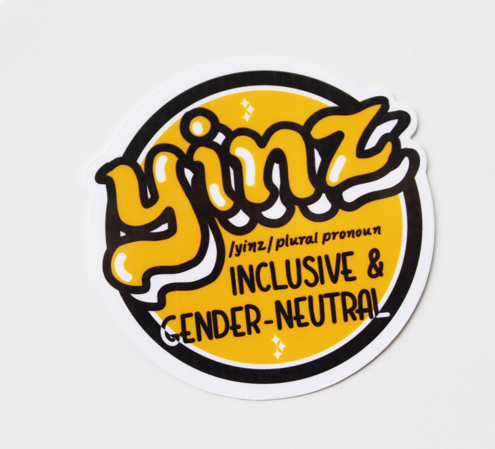 Yinz Is Gender Neutral & Inclusive Sticker Pittsburgh Vinyl | Etsy