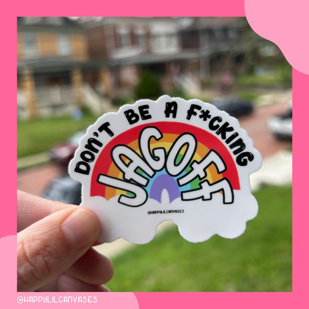 Don't Be a F*cking Jagoff Sticker, Pittsburgh Gay Pride Holographic ...