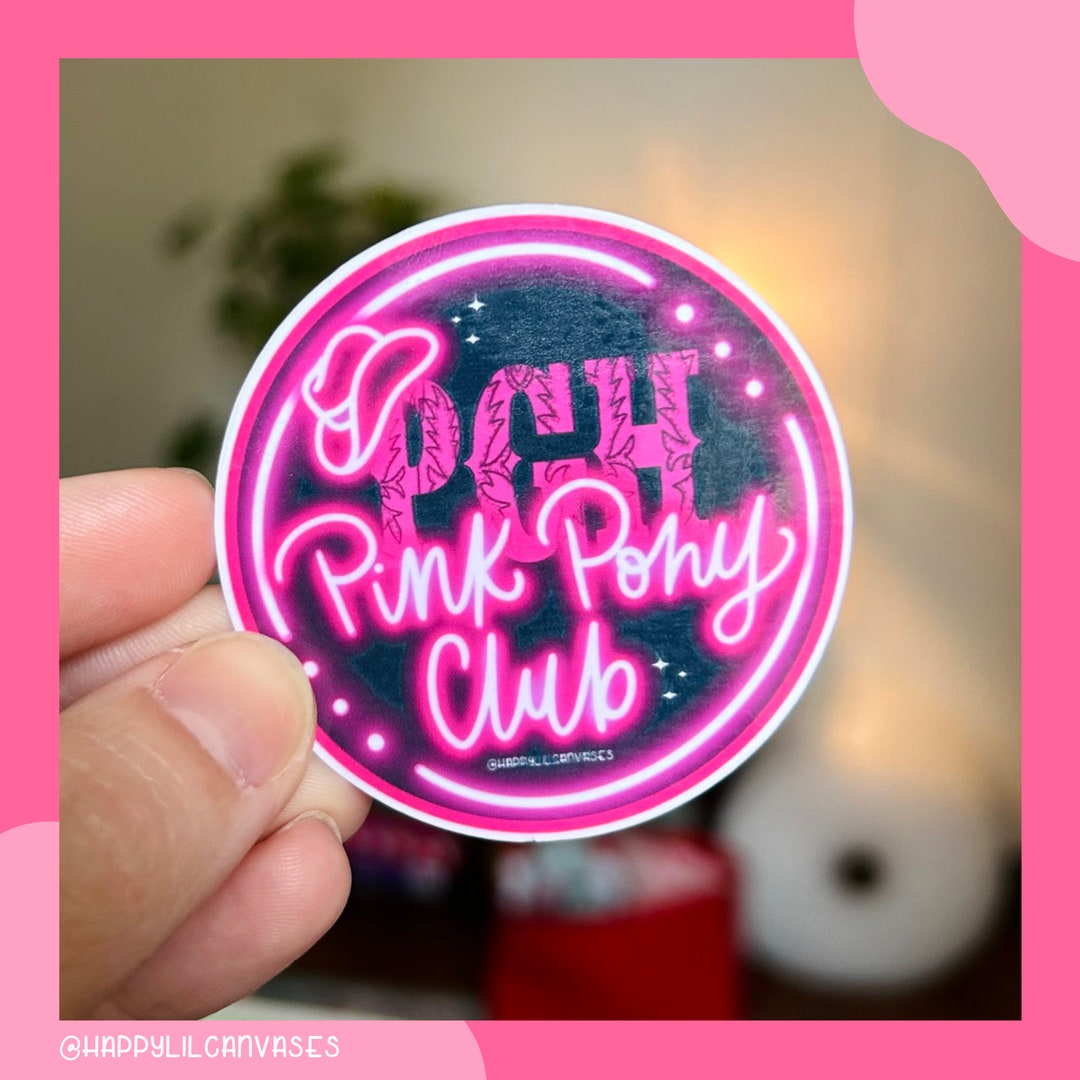 PGH Pink Pony Club Stickers, Chappell Roan Stickers, Pittsburgh Pride ...