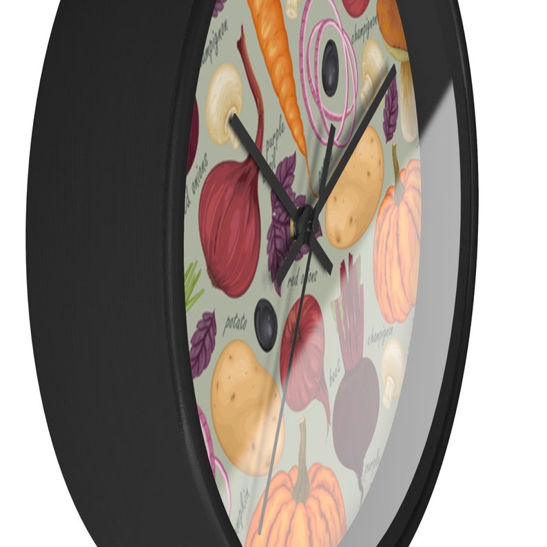 Root Vegetable Themed Wall Clock - Etsy