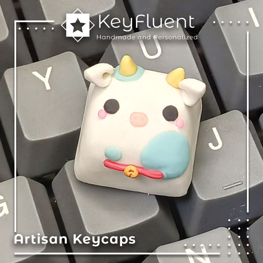 Artisan Keycap Cow Inspired - Etsy
