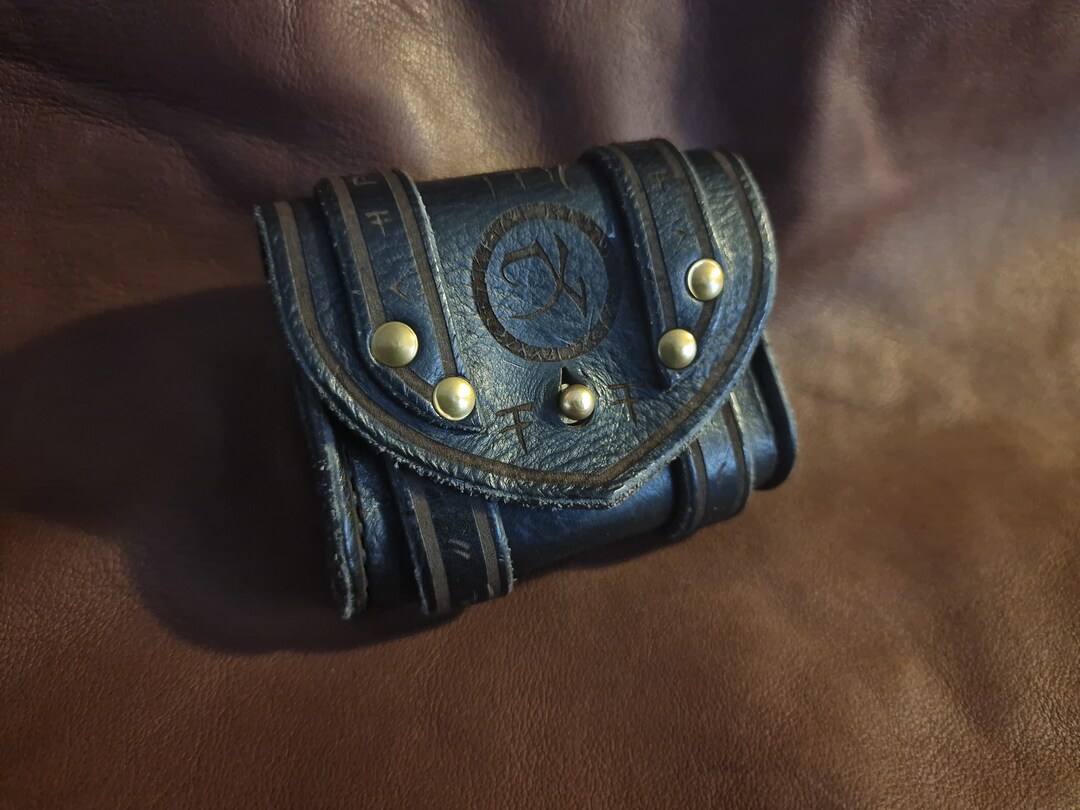 Leather Pouch, Wallet, or Cardholder With Arcane Design. - Etsy