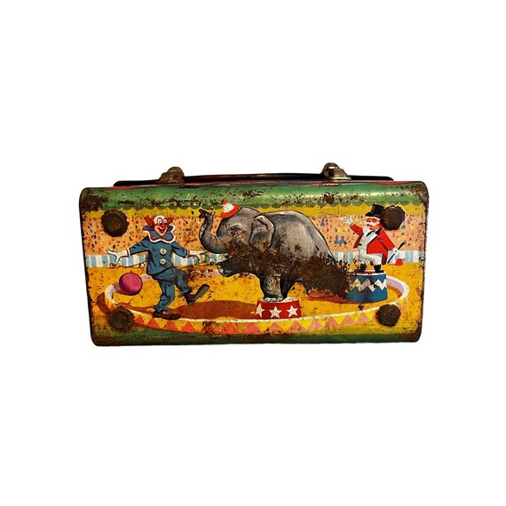 1963 Bozo The Clown Dome Top Lunchbox - Rust from Flo… - Gem