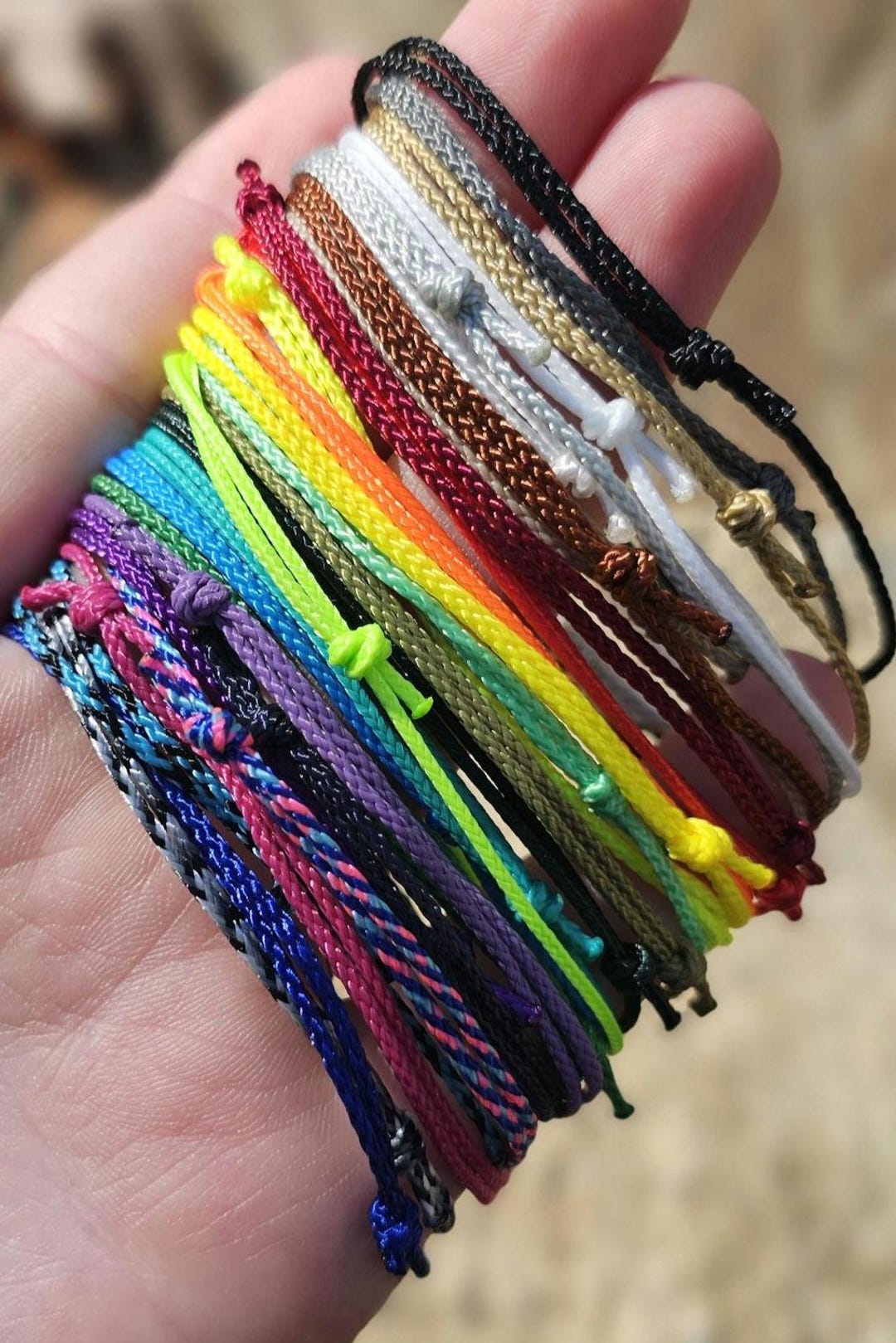 Micro Adjustable Sliding Knot, Ultra Thin Paracord Custom Color ...