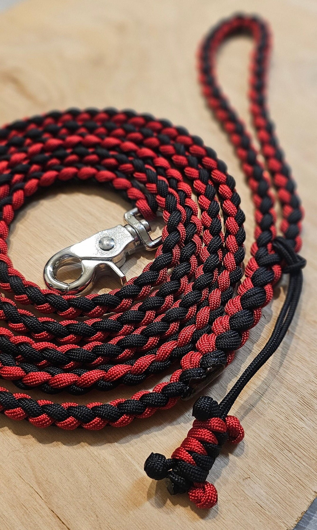 Thin Red Line 6ft Dog Leash, With Lobster Snap and Matching Keychain - Etsy