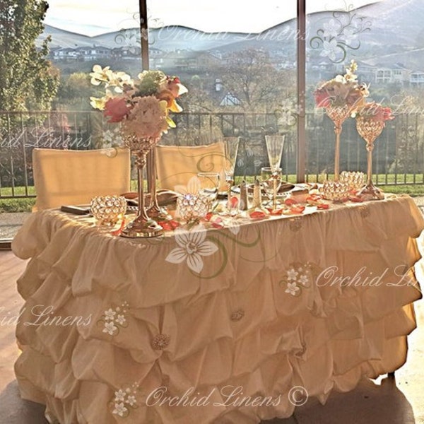 Ruffled Table Cloth - Etsy