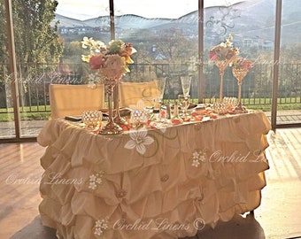 Ruffle Table Cloth - Etsy