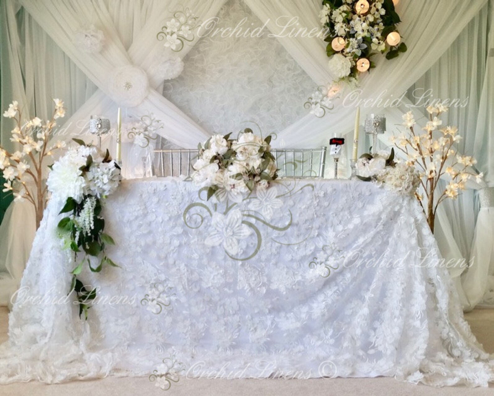 Cherry Blossom Embroidery Overlay, Cherry Blossom Embroidery Tablecloth ...