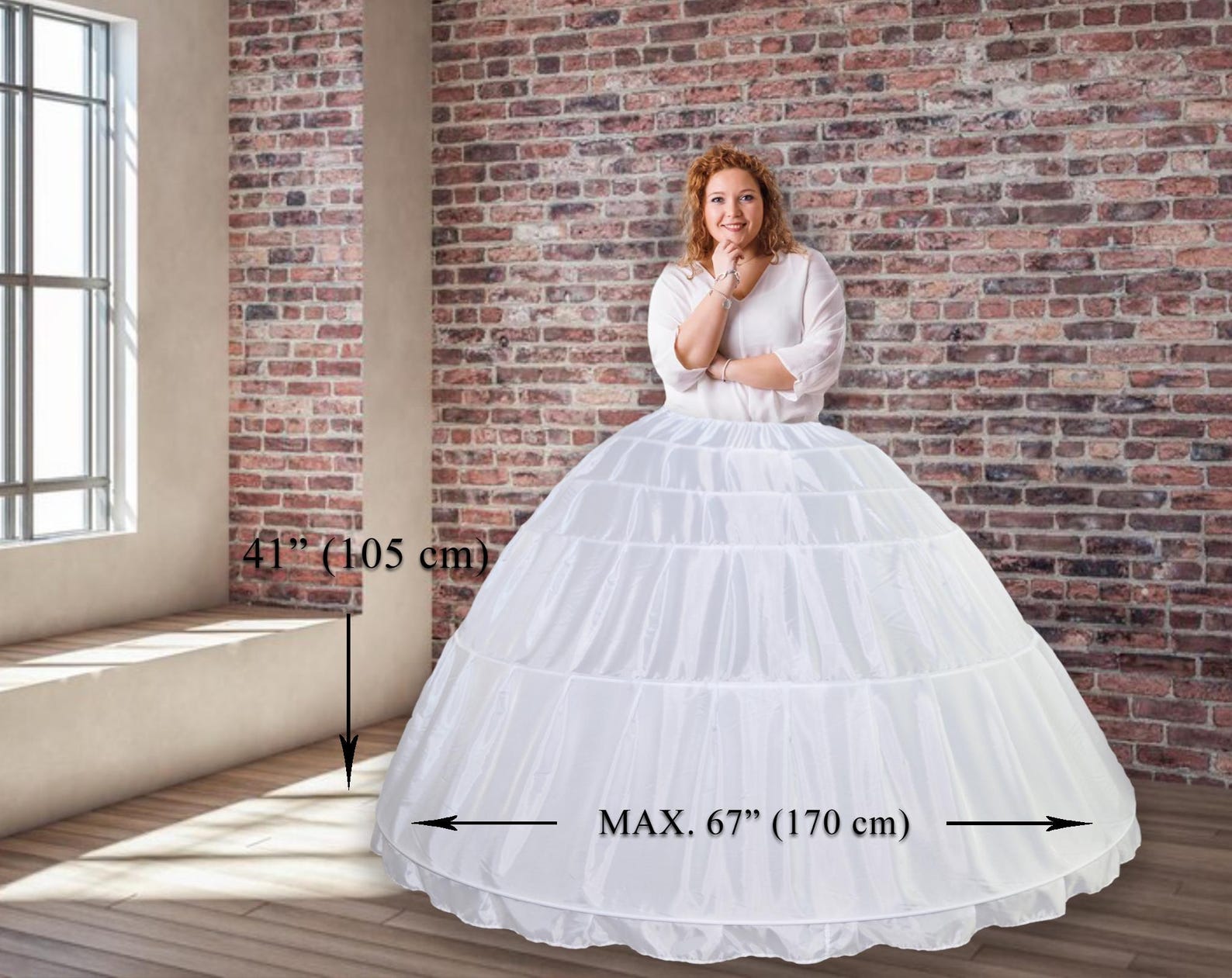 Wedding Crinoline Plus Size | Hoop Skirt Large | Ball Gown Skirt ...