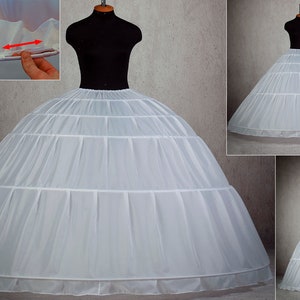 Wedding Crinoline Plus Size | Hoop Skirt Large | Ball Gown Skirt ...