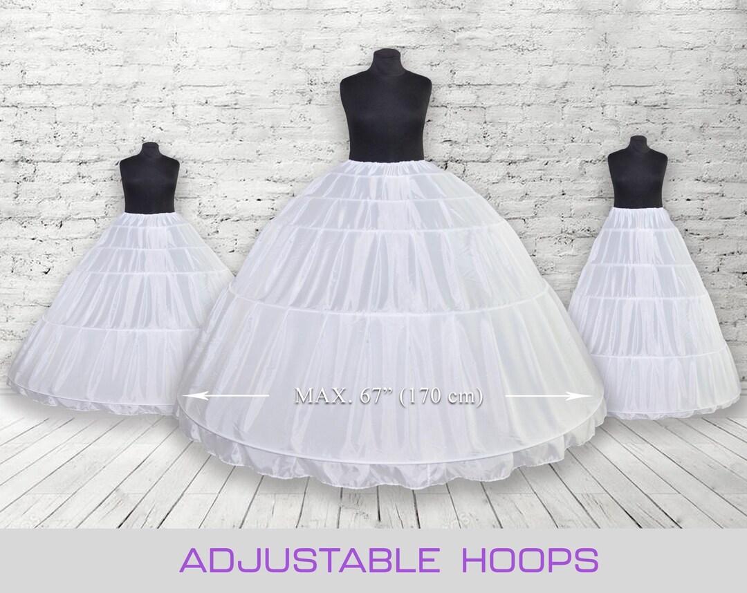 Wedding Crinoline Plus Size | Hoop Skirt Large | Ball Gown Skirt ...