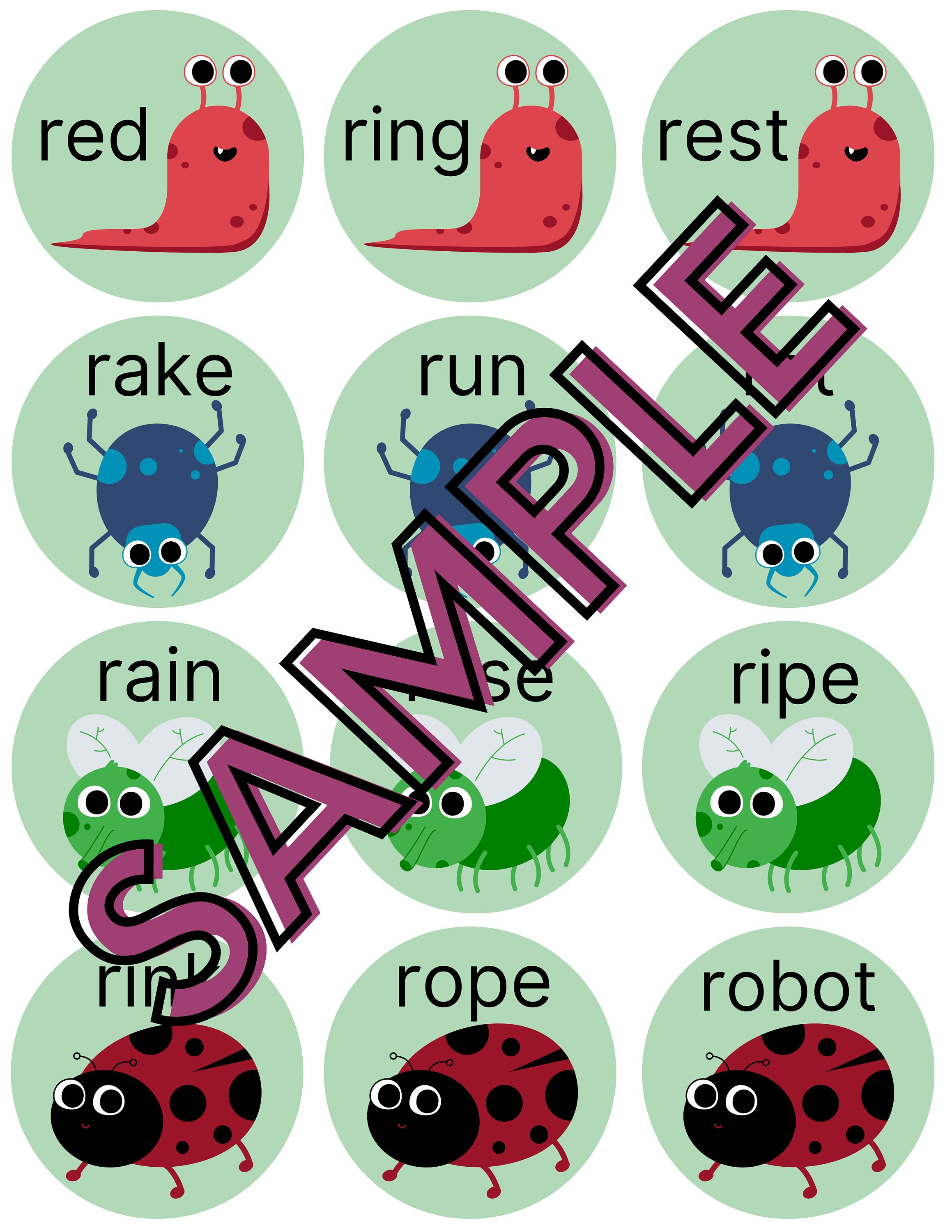 R Articulation Speech Therapy Bug Splat Game Activity School Children ...