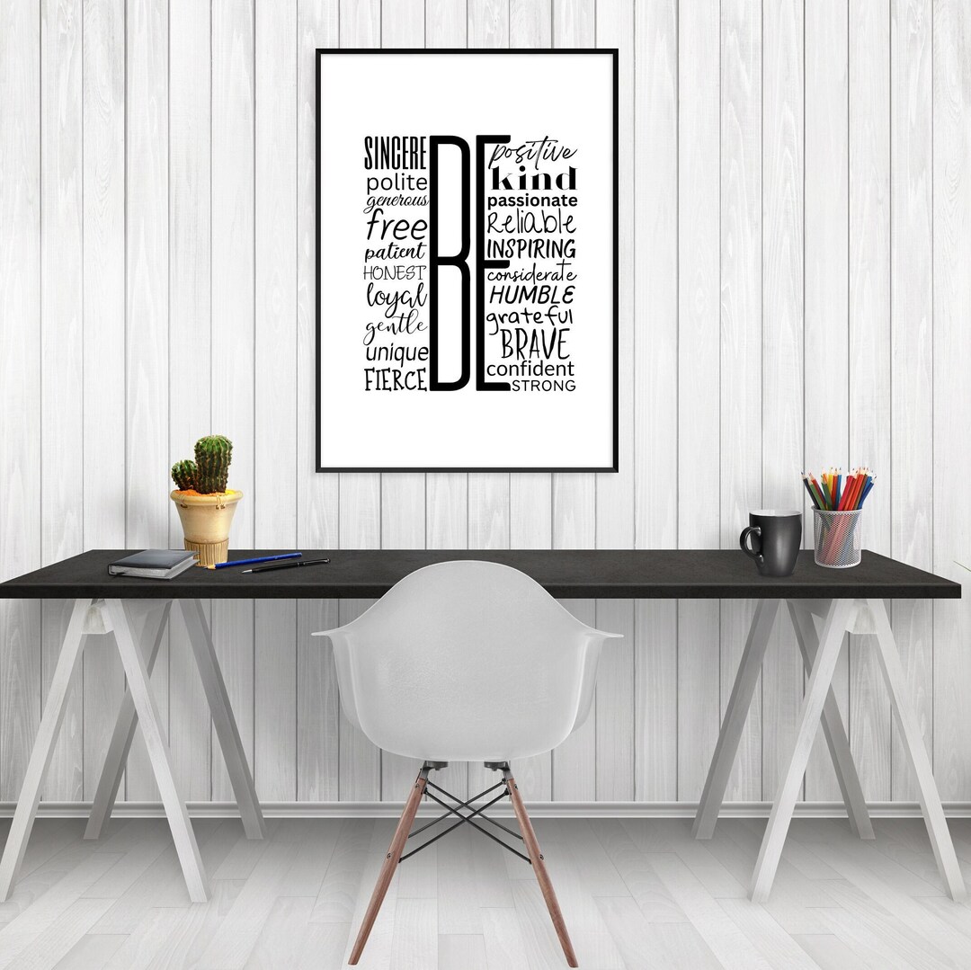 Be Kind Wall Art Digital Download - Etsy