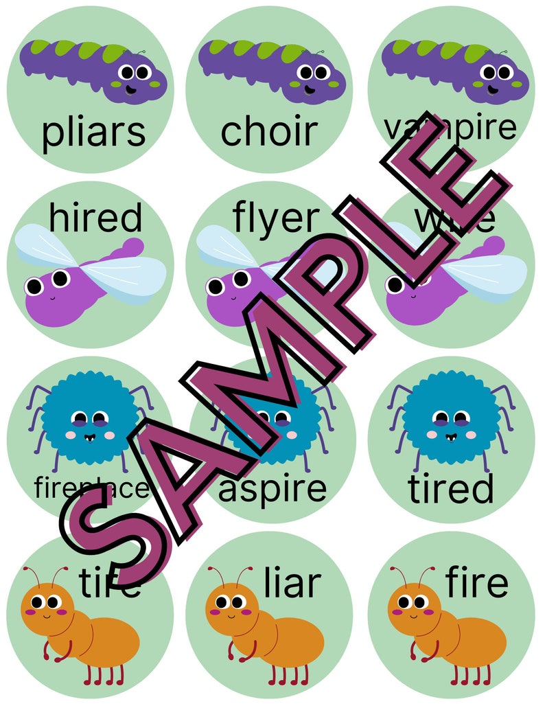 R Articulation Speech Therapy Bug Splat Game Activity School Children ...