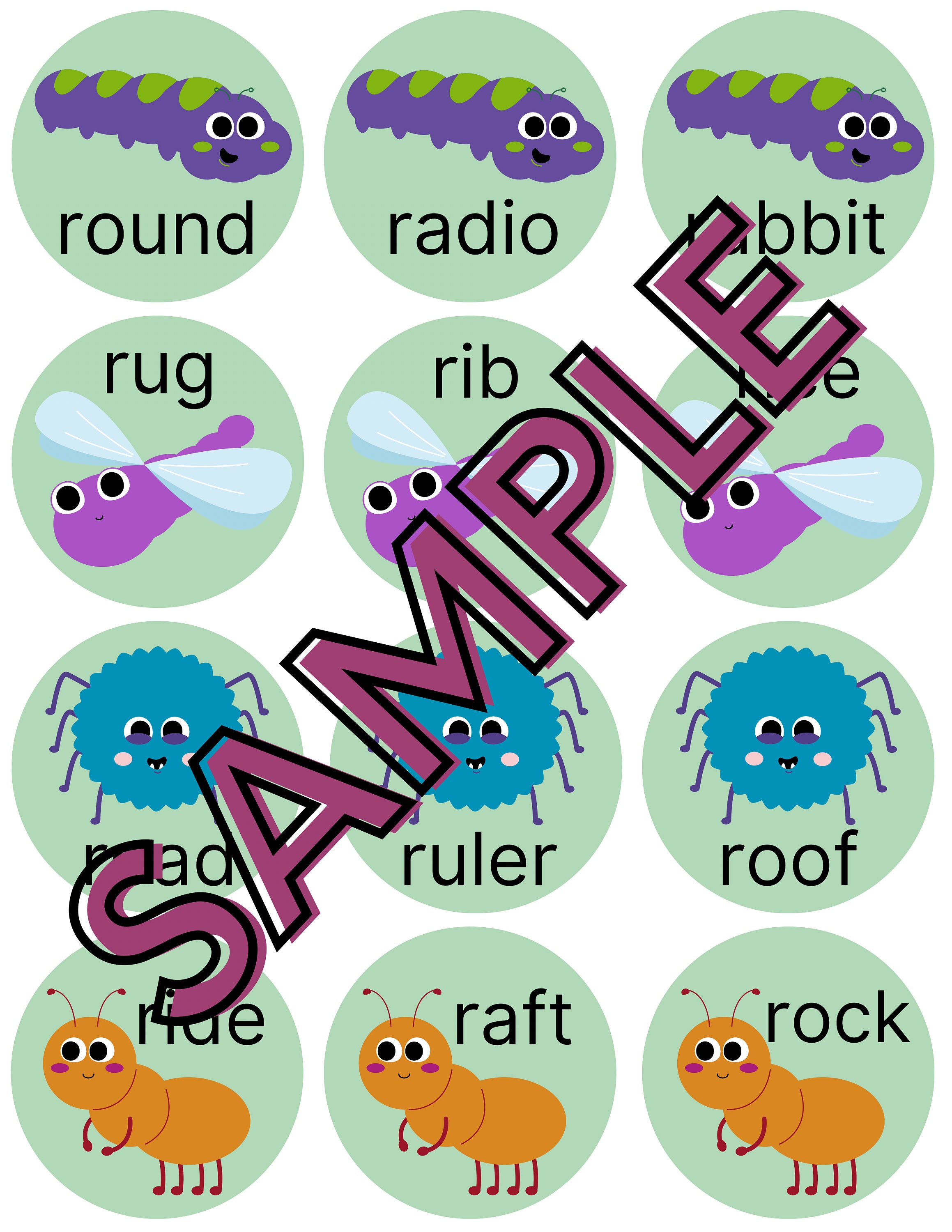 R Articulation Speech Therapy Bug Splat Game Activity School Children ...