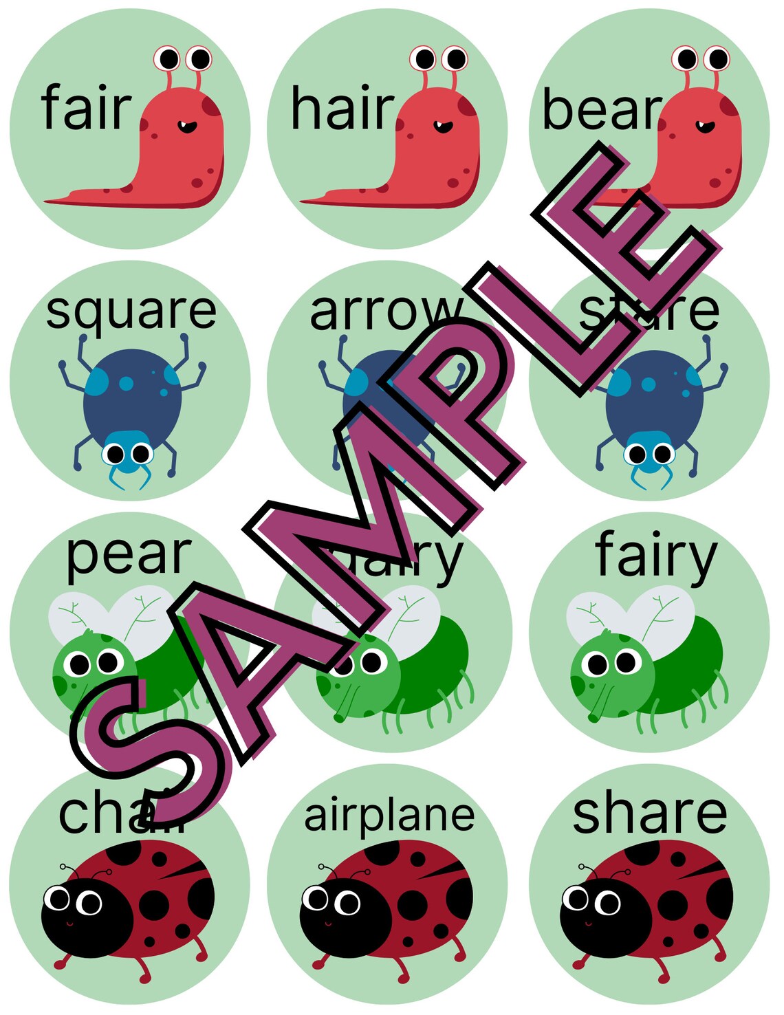 R Articulation Speech Therapy Bug Splat Game Activity School Children ...