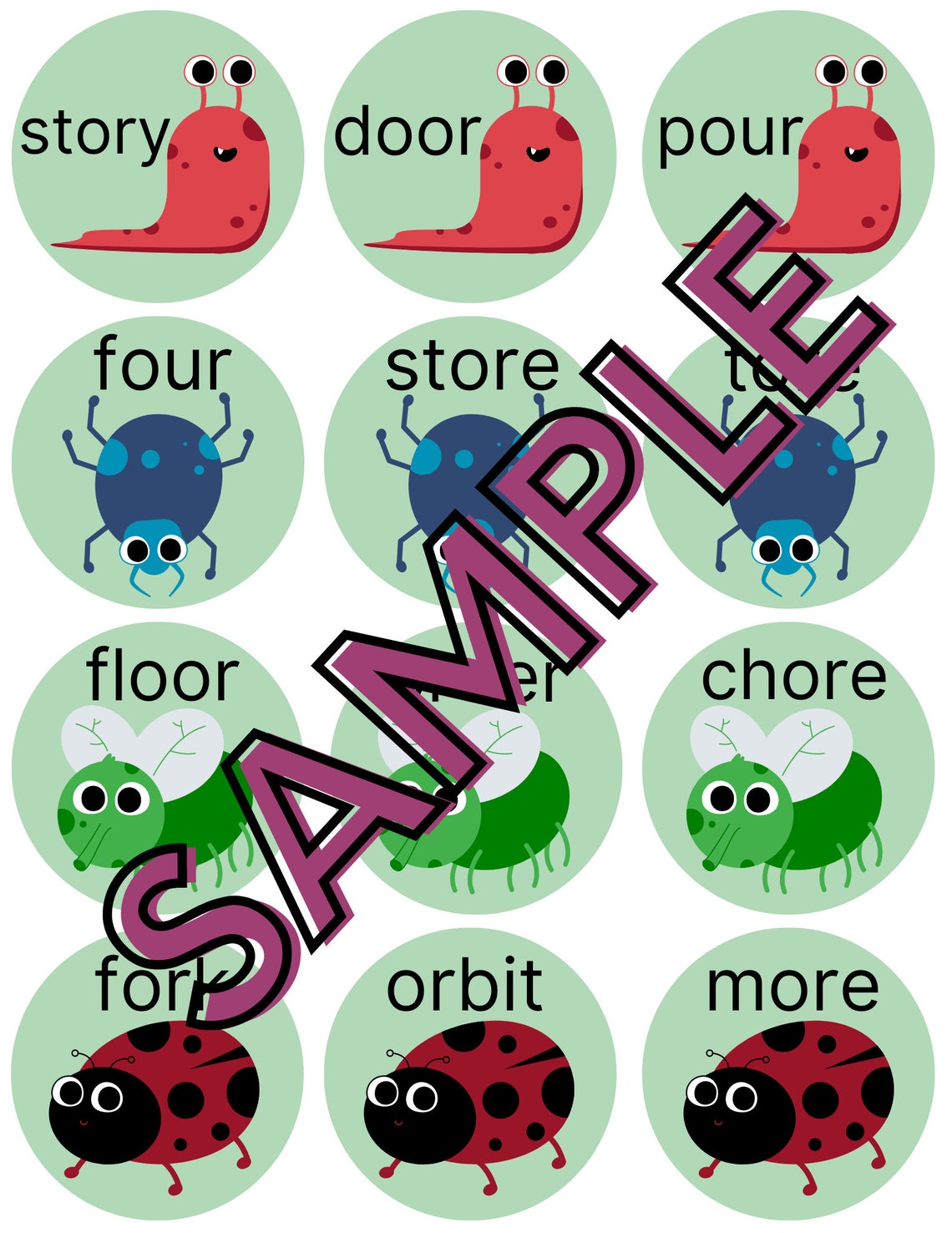 R Articulation Speech Therapy Bug Splat Game Activity School Children ...