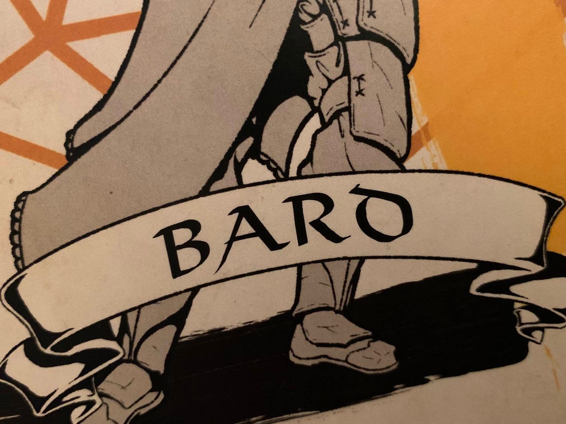 D&D Bard A6 Fine Art Postcard Print - Etsy