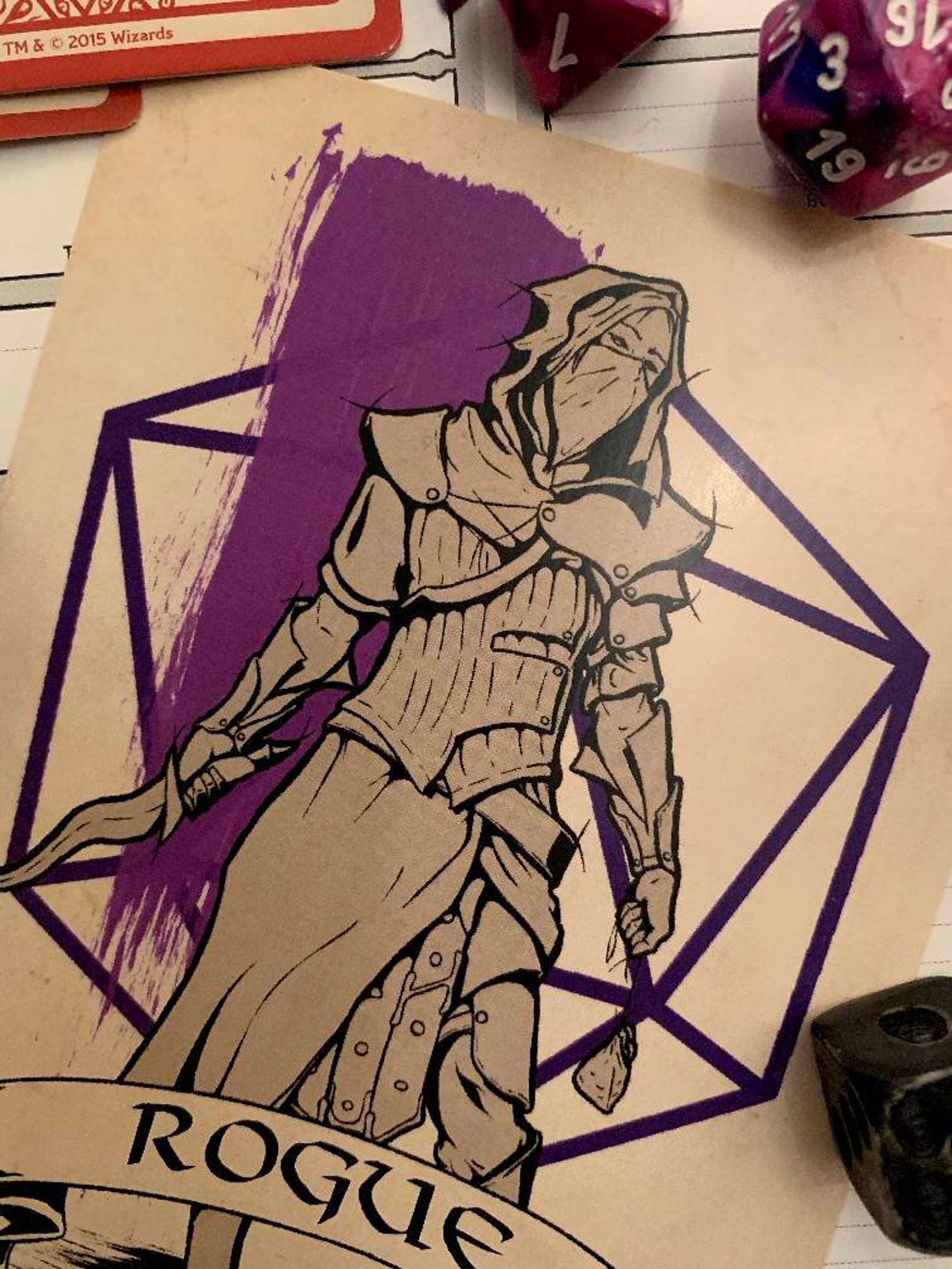 D&D Rogue A6 Fine Art Postcard Print - Etsy