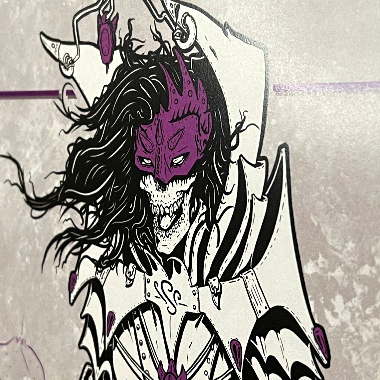 Undead Lich Wizard Dark Fantasy D&D BBEG Full Art | Etsy