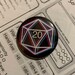 3D Style D20 Dice Badge Pin 38mm - Etsy