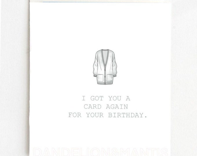Punny Birthday Card, I Got You a Card Again, Printable Birthday Card ...
