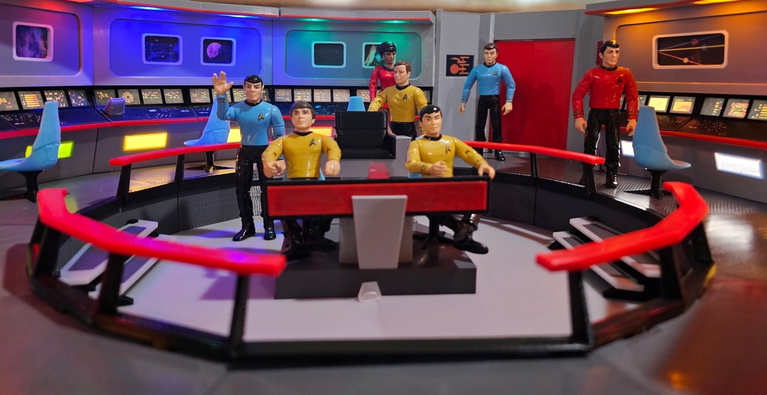 Star Trek TOS Bridge Lit 4.75 Playmates NEW V2023. Please Read ...