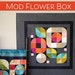 Mod Flower Box Quilt Pattern in Wall/lap and Large Size, Modern Quilt ...