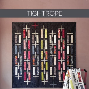 TIGHTROPE Quilt Pattern, Digital PDF Download, Robin Pickens, Lap, Wall ...