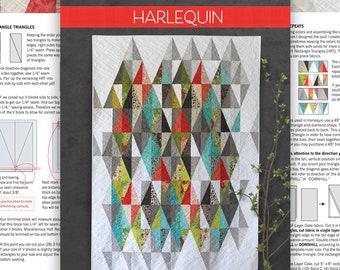 Harlequin Quilt Pattern by Robin Pickens, 8228HA - Etsy