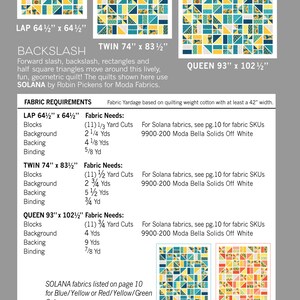BACKSLASH Quilt Pattern (digital PDF) by Robin Pickens in Lap/wall ...