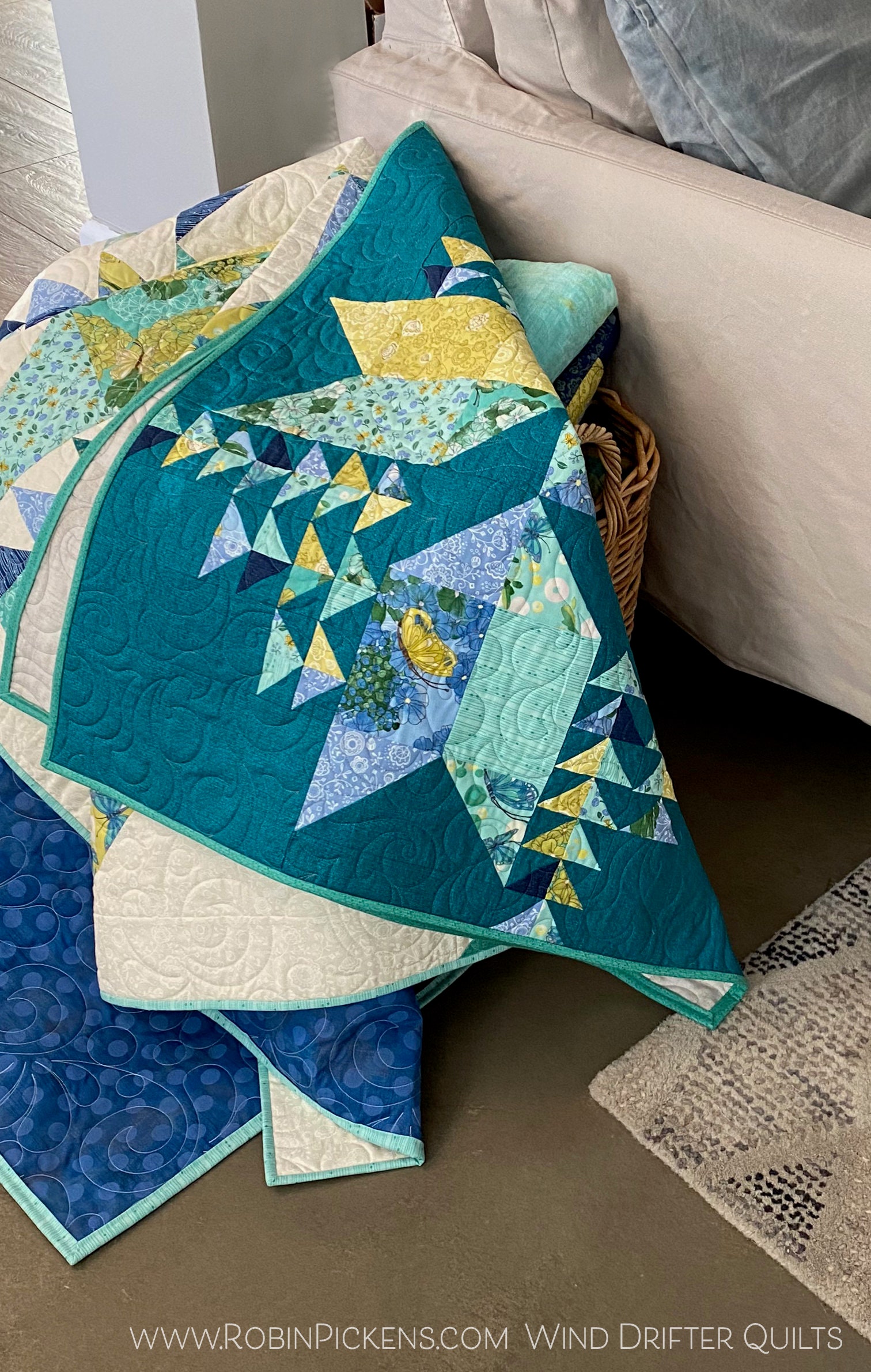 WIND DRIFTER PDF Digital Quilt Pattern by Robin Pickens in - Etsy