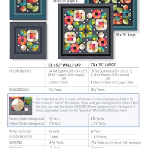 Mod Flower Box Quilt Pattern in Wall/lap and Large Size, Modern Quilt ...