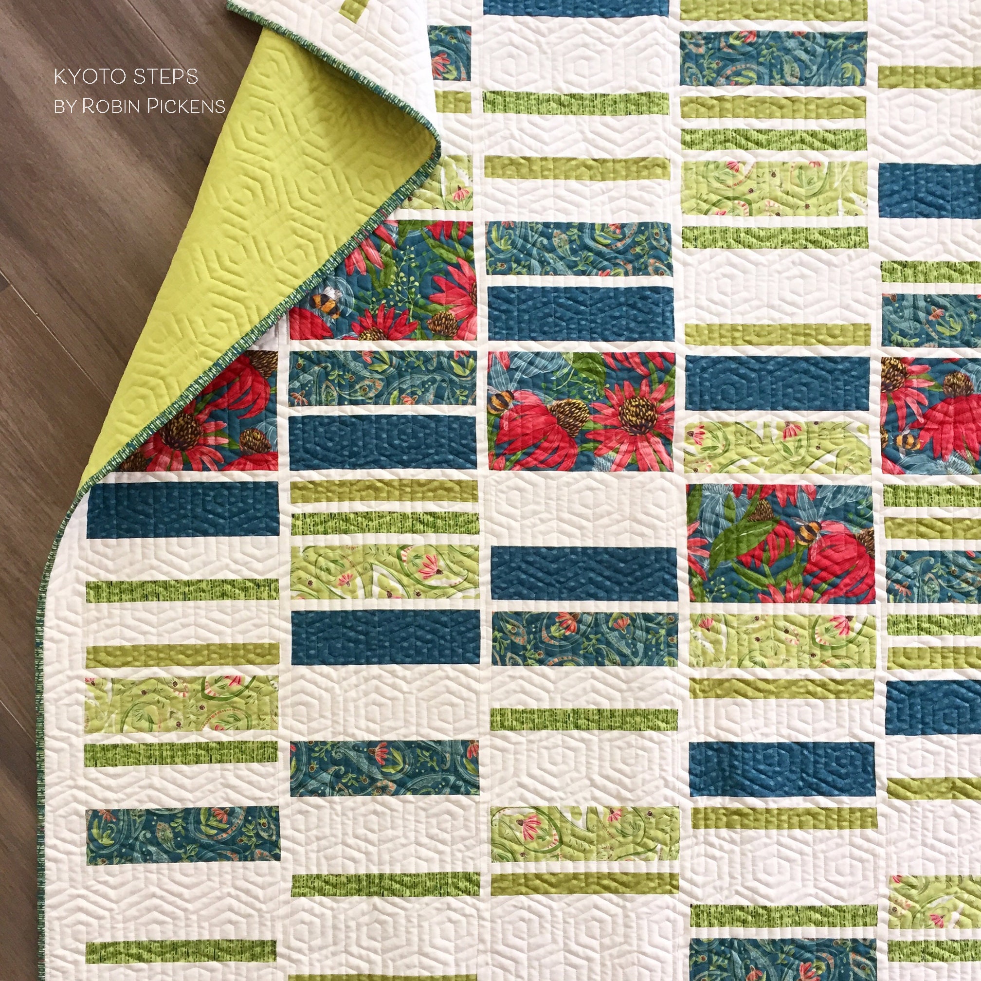 Quilt Pattern Digital PDF of KYOTO STEPS by Robin Pickens/ Lap, Twin ...
