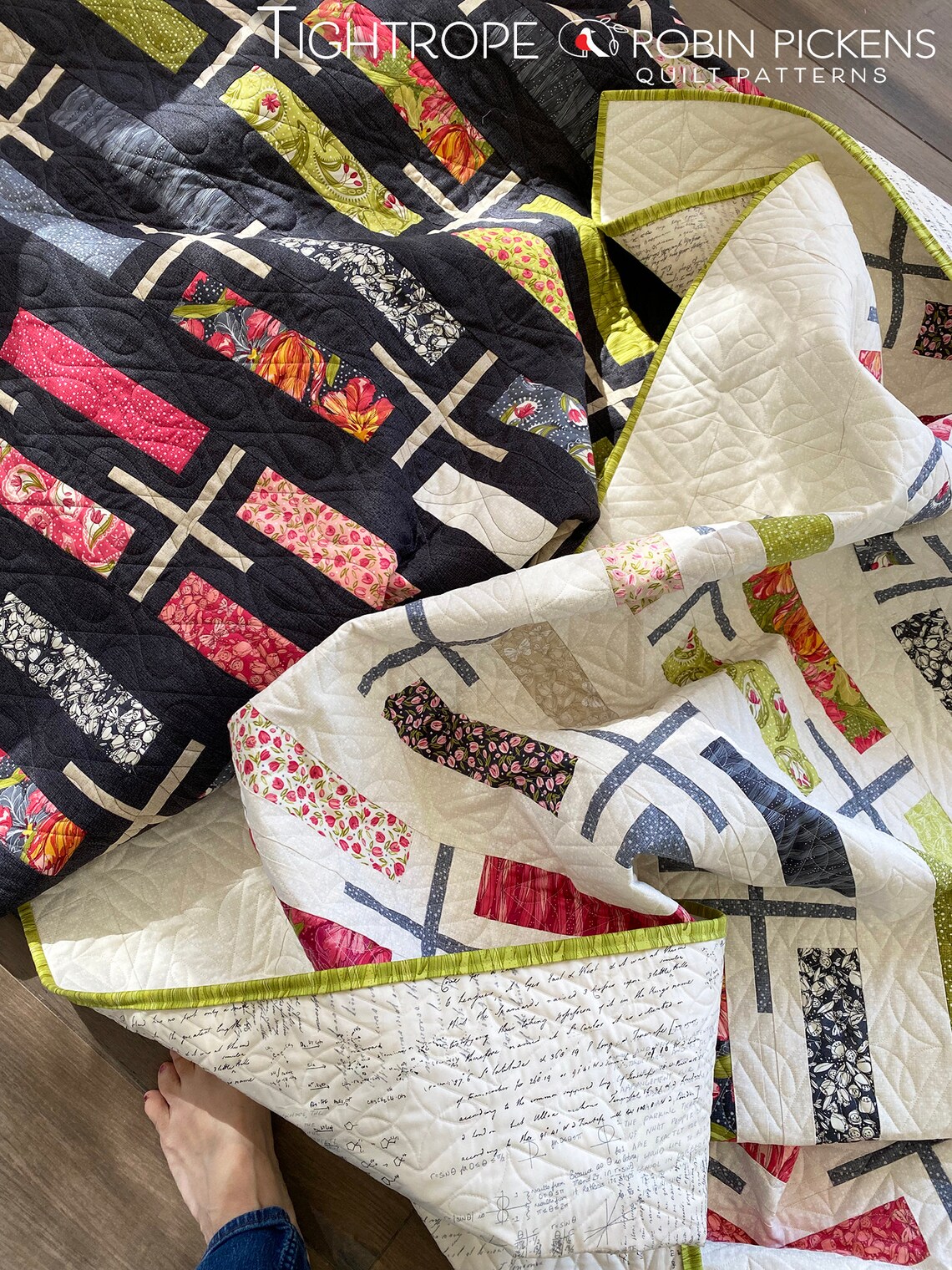 TIGHTROPE Quilt Pattern Digital PDF Download Robin Pickens - Etsy