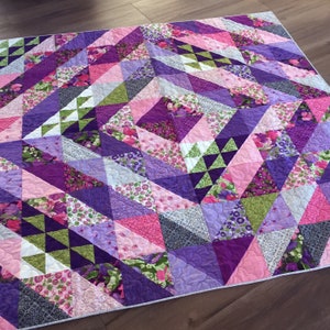 Quilt Pattern (digital Download PDF) of FACETED Quilt by Robin Pickens ...