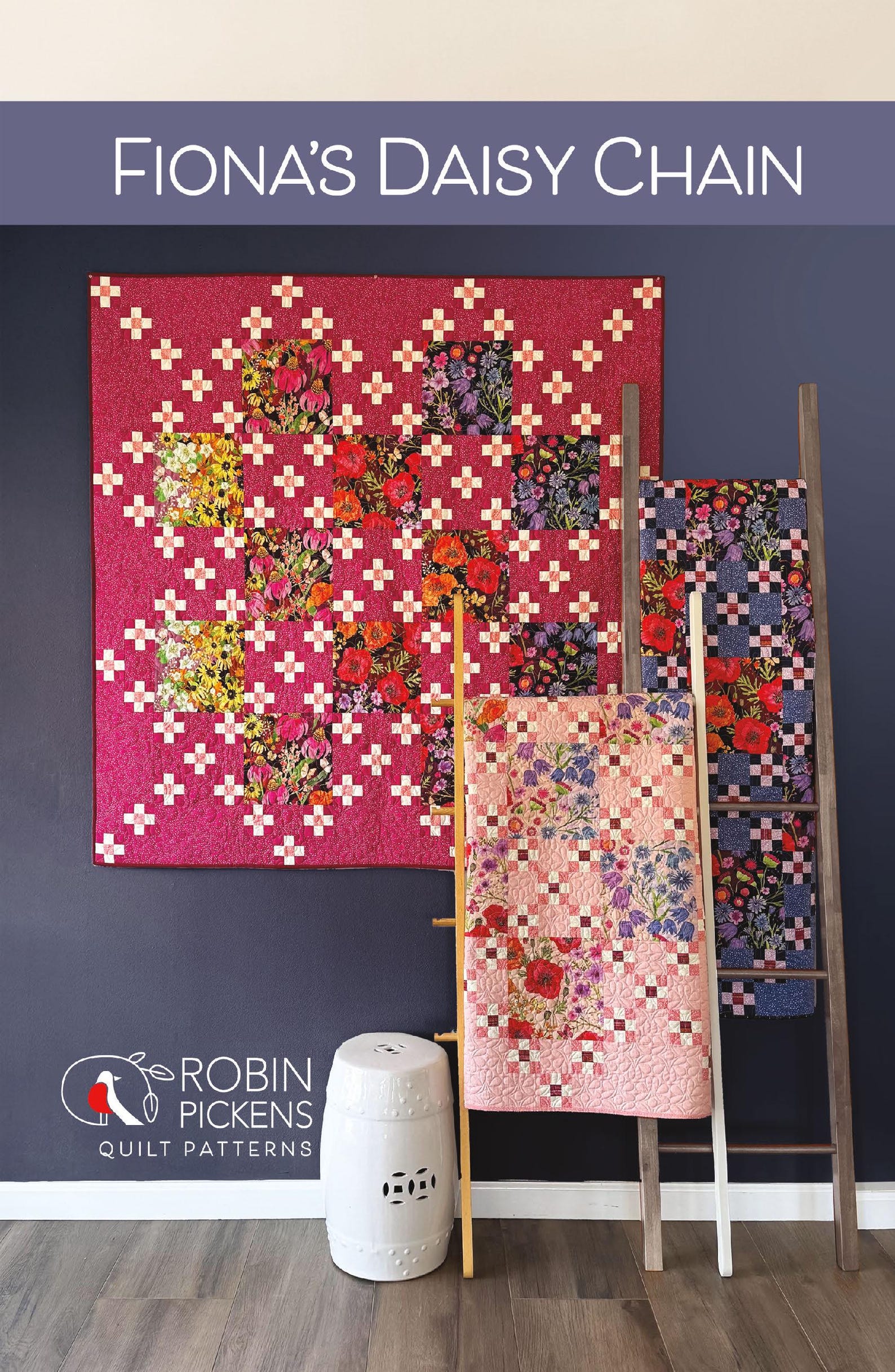 Fiona's Daisy Chain Digital PDF Pattern Robin Pickens 57 1/2