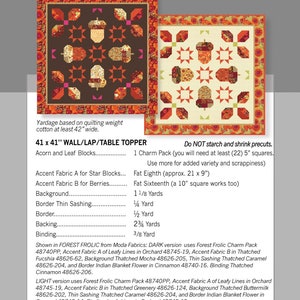 ACORN QUARTET Quilt Pattern, Digital PDF Download, Robin Pickens, Lap ...