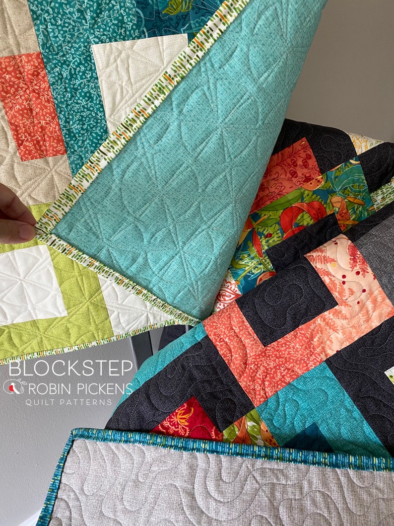 Quilt Pattern (digital Download PDF) of BLOCKSTEP Quilt by Robin Pickens / Layer Cake & Jelly ...
