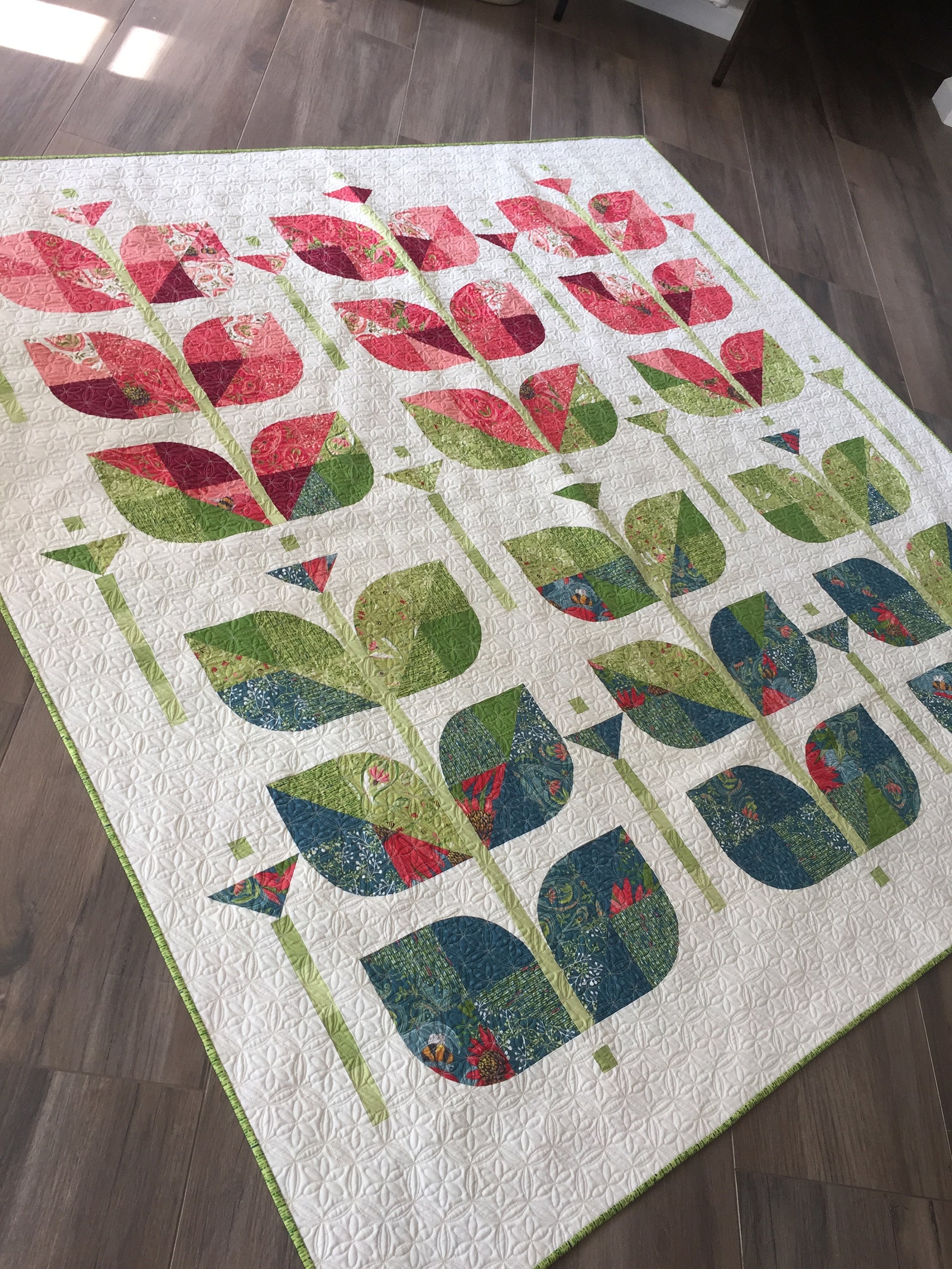 Quilt Pattern Digital PDF of BEANSTALK by Robin Pickens/ Lap, Large ...