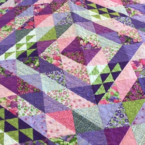 Quilt Pattern (digital Download PDF) of FACETED Quilt by Robin Pickens ...