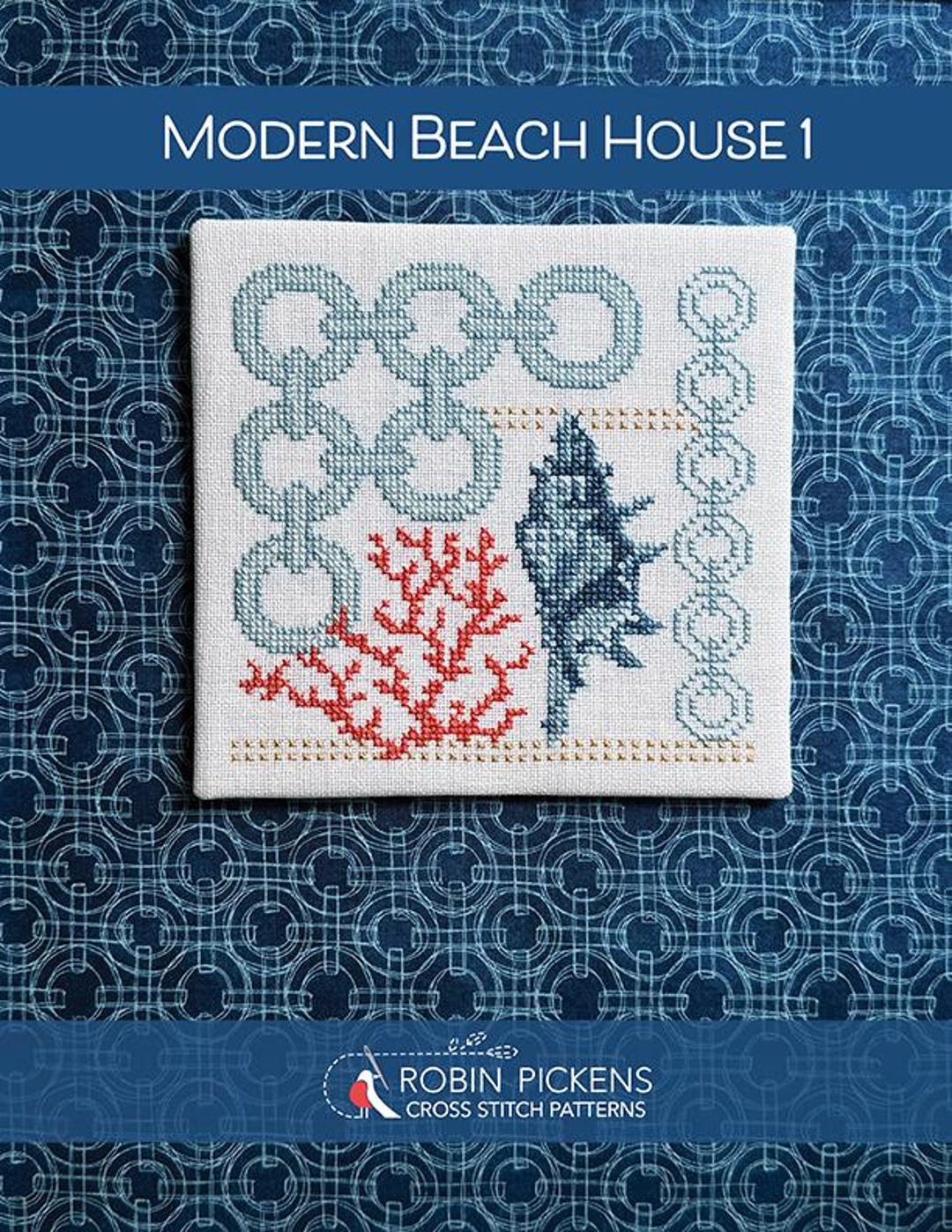 Modern Beach House 1 Cross Stitch Pattern Robin Pickens, Digital PDF - Etsy