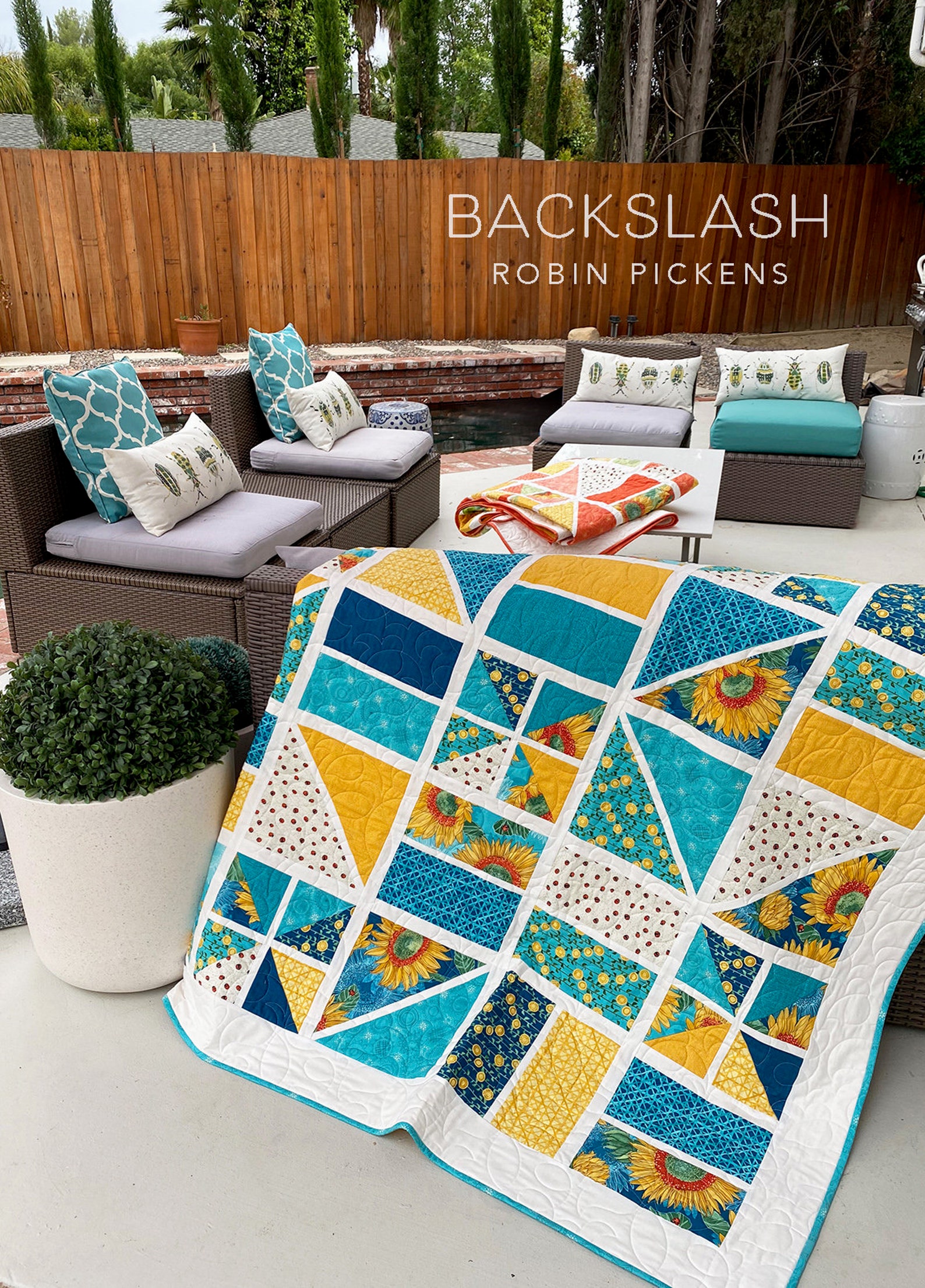 BACKSLASH Quilt Pattern digital PDF by Robin Pickens in - Etsy