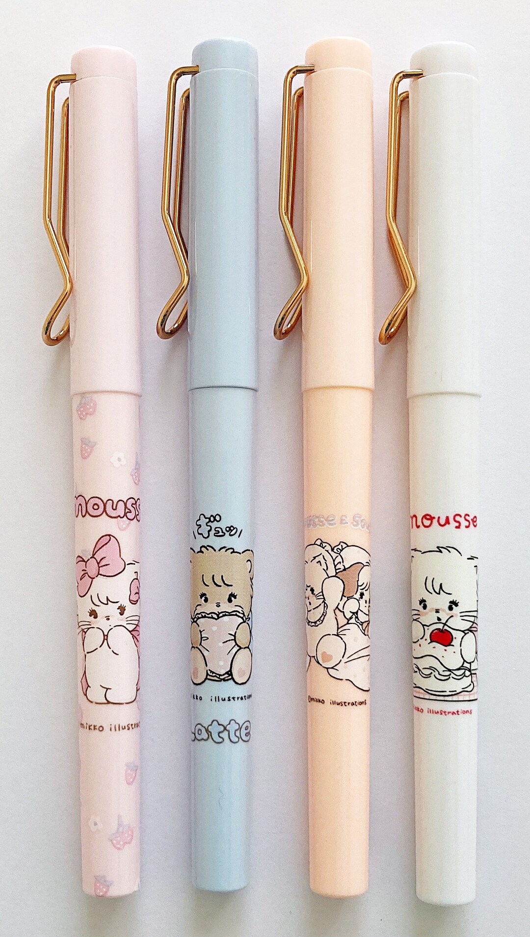 Mikko Illustrations Cute Kawaii Kitsch Fountain Pens and 4 Cartridges - Etsy UK
