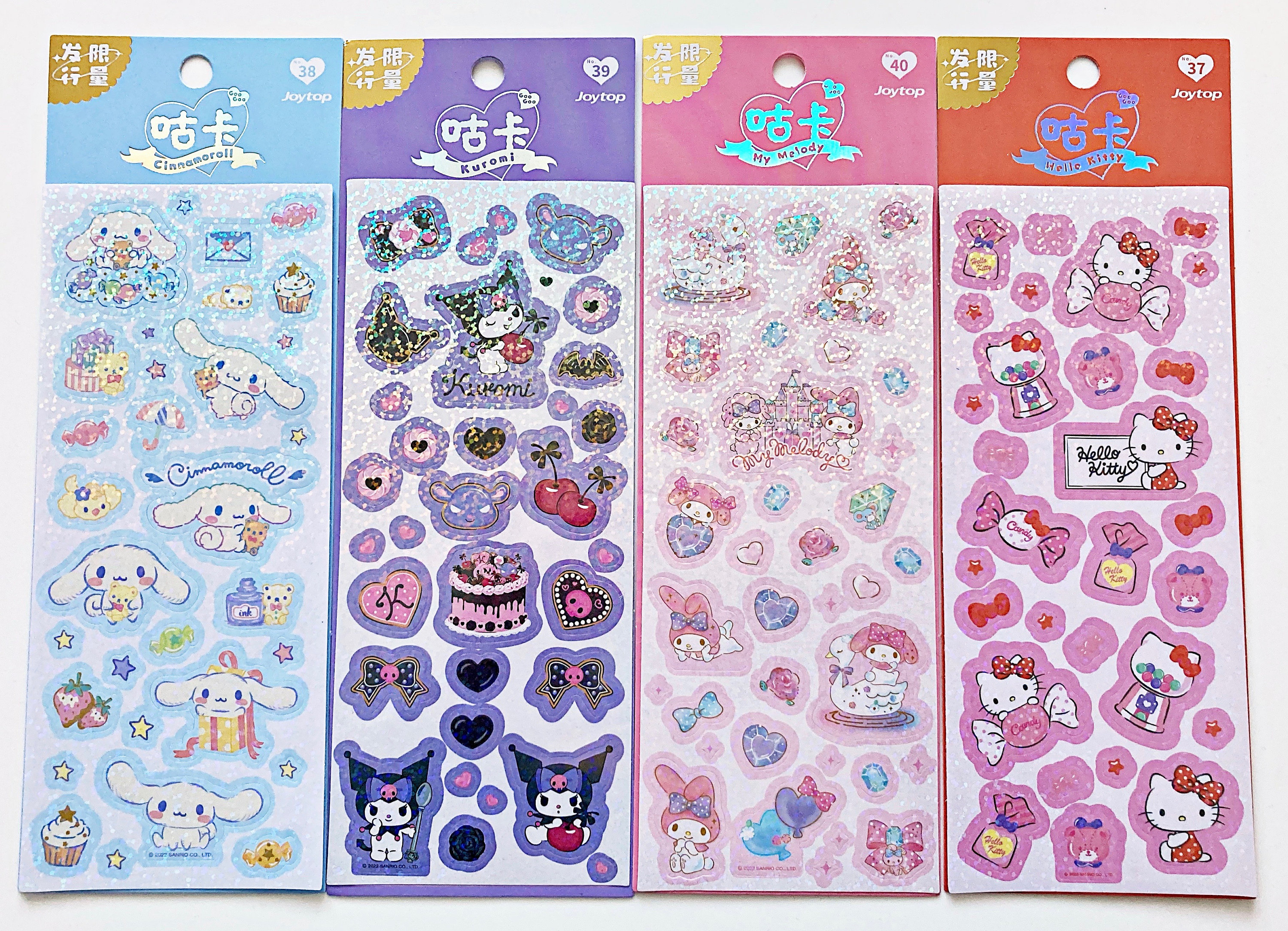 My Melody Hello Kitty Kuromi Cinnamoroll Cute Kawaii Kitsch Holographic ...